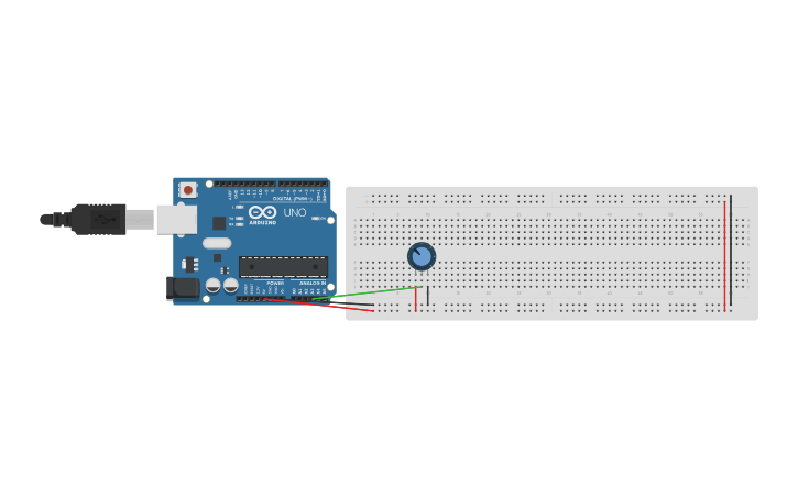 Circuit design basic map() example - Tinkercad