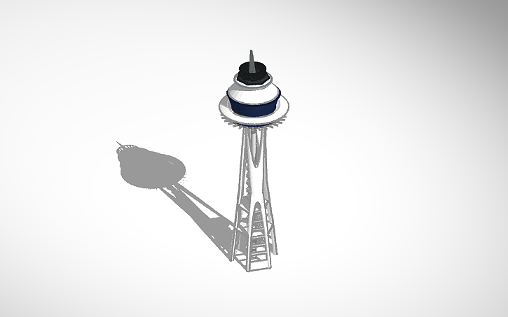 3D design ml31019 famous building/space needle - Tinkercad