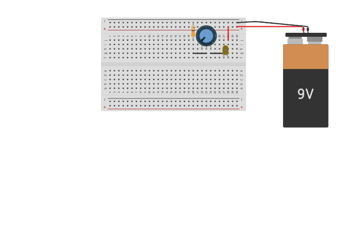 Circuit design luz variable | Tinkercad