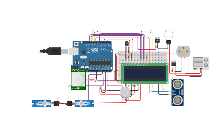 Circuit Design Final Project Automation Smart Home Tinkercad