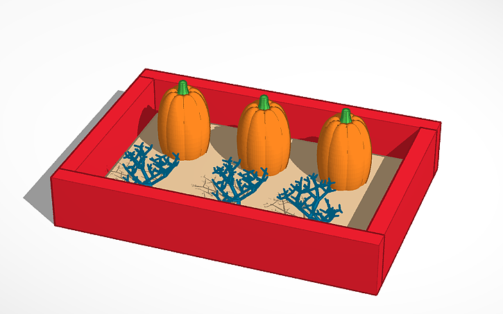 3D design 7th grade vegetable garden | Tinkercad