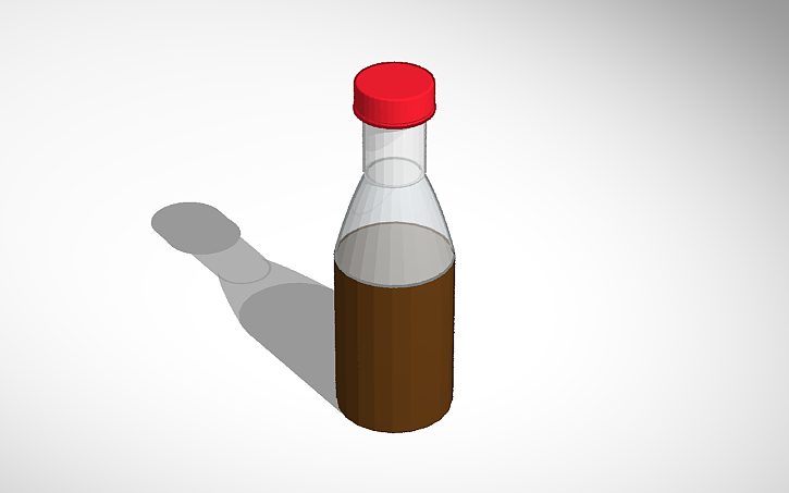 3D design Coke bottle - Tinkercad