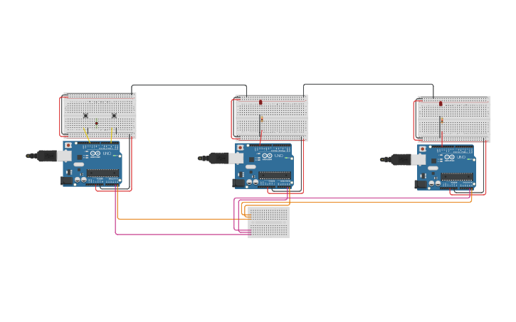 Circuit design I2C oppgave 2 | Tinkercad