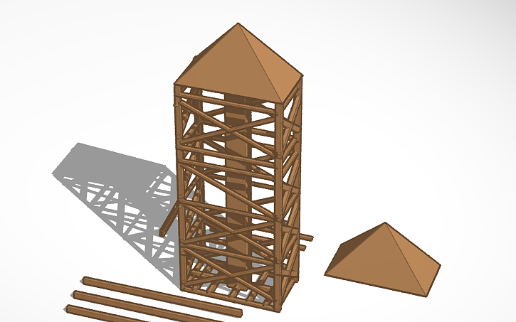 3D design tower | Tinkercad