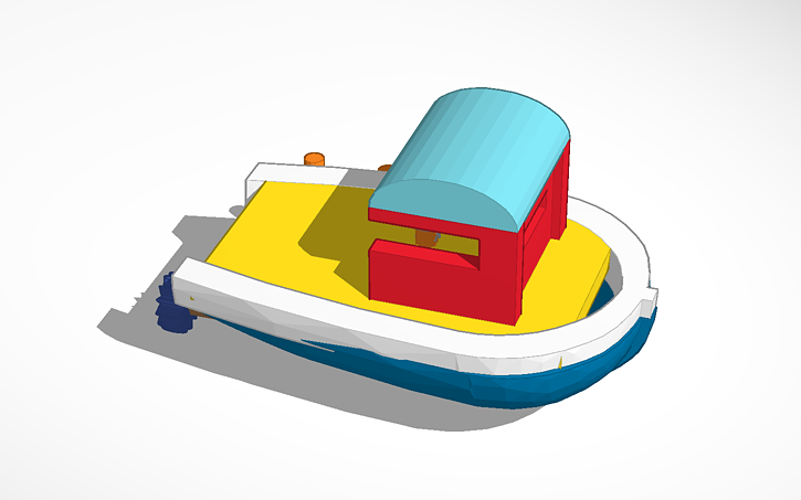 3D design boat - Tinkercad