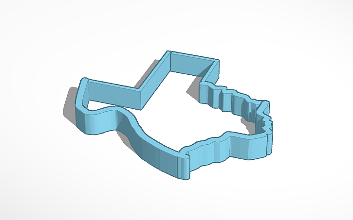 3D design Texas cookie cutter | Tinkercad