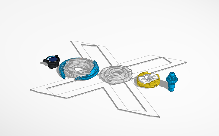 3D design beyblade x (spx-persona) dran arc - Tinkercad