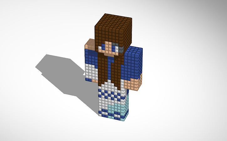 3D design Just a minecraft skin. | Tinkercad