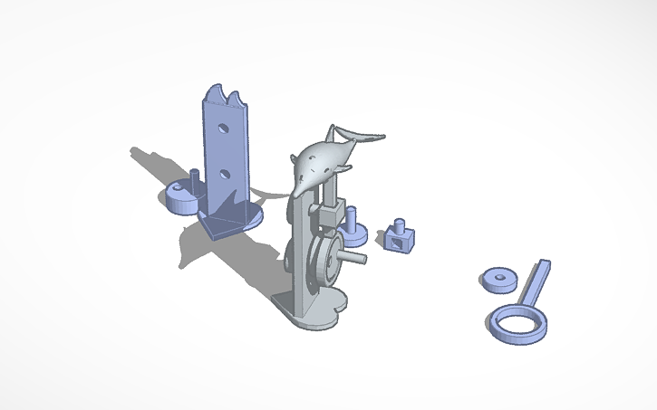 3D design Kayla brainard 6C, Dolphin - Tinkercad