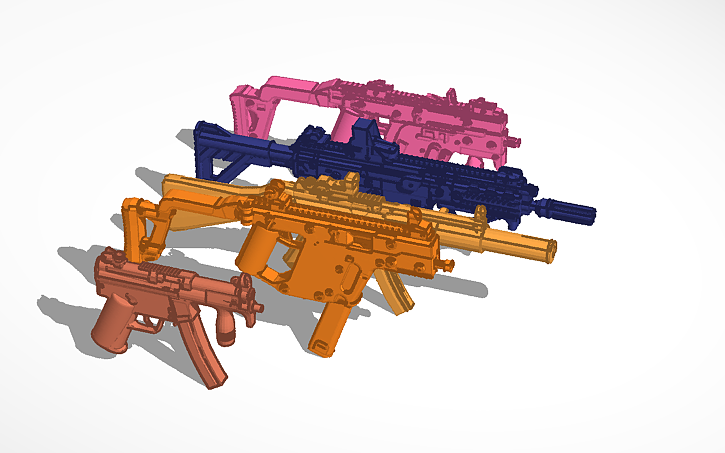 3D design The Cool Lego Guns - Tinkercad