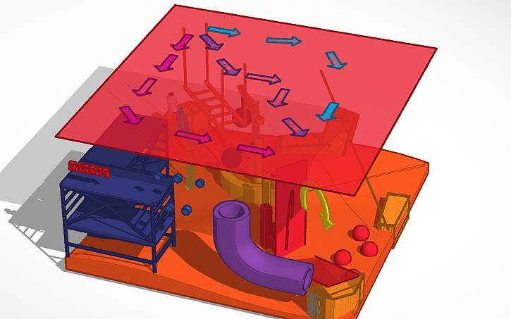 3D design Construction Site is Lava - Tinkercad