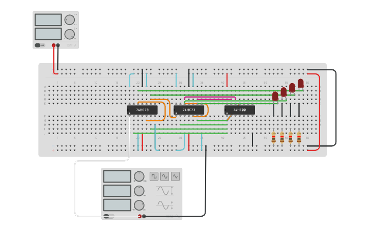 Circuit Design Mod 12 Counter Tinkercad