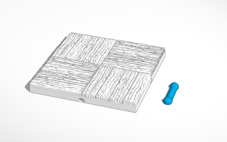 3D design tudor floor with links - Tinkercad