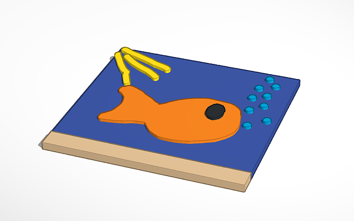 3D design Scribble Fish - Tinkercad