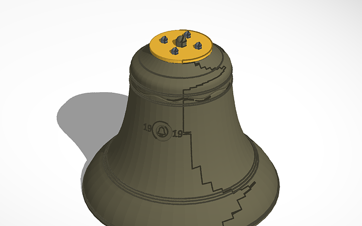 3D design Hong Kong Bell - Tinkercad