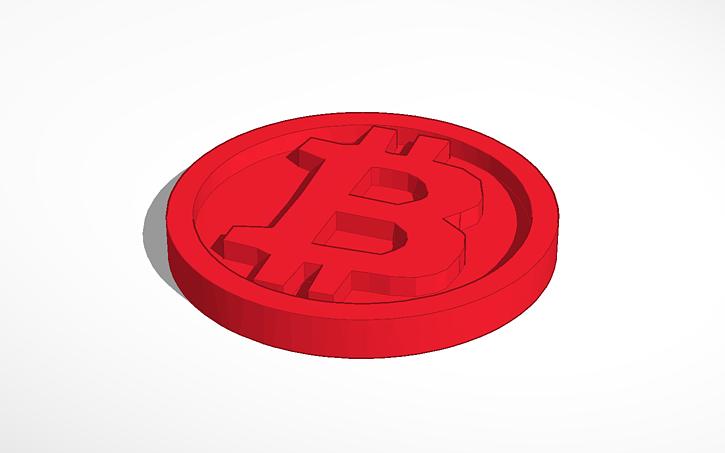 3D design Bitcoin - Tinkercad