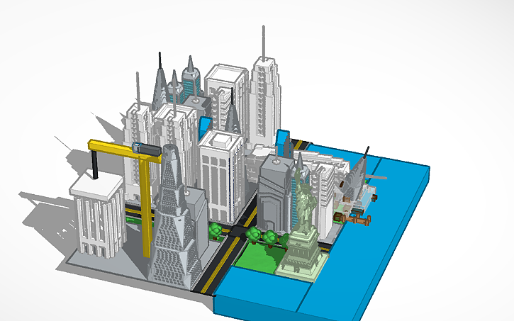 3D design new York city - Tinkercad