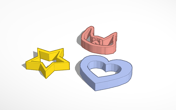 3D design cookie cutters | Tinkercad
