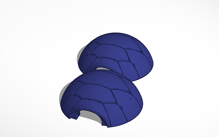 3D design Squishy turtle shell - Tinkercad
