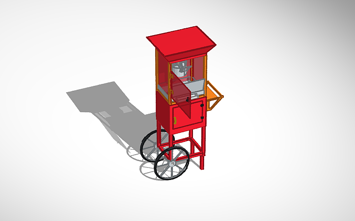 3D design Popcorn Machine - Tinkercad