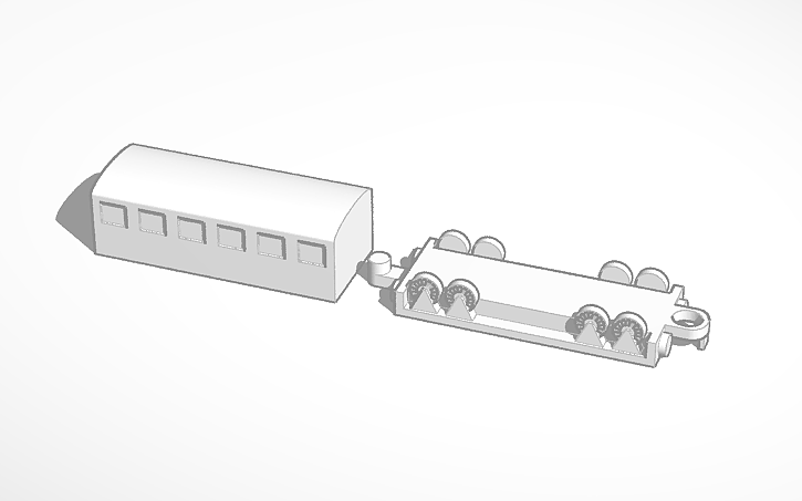 3D design TTT Express Coach - Tinkercad