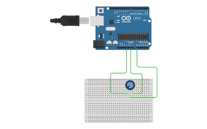 Circuit design analogico-reto c - Tinkercad