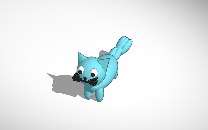 3D design cat - Tinkercad