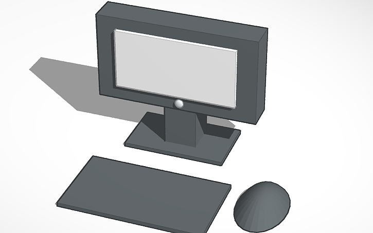 3D design Moniter - Tinkercad