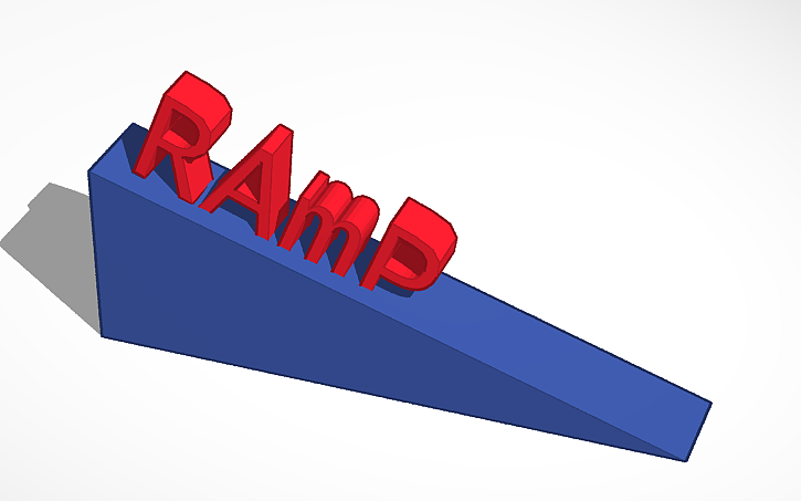 3D design RAmP - Tinkercad