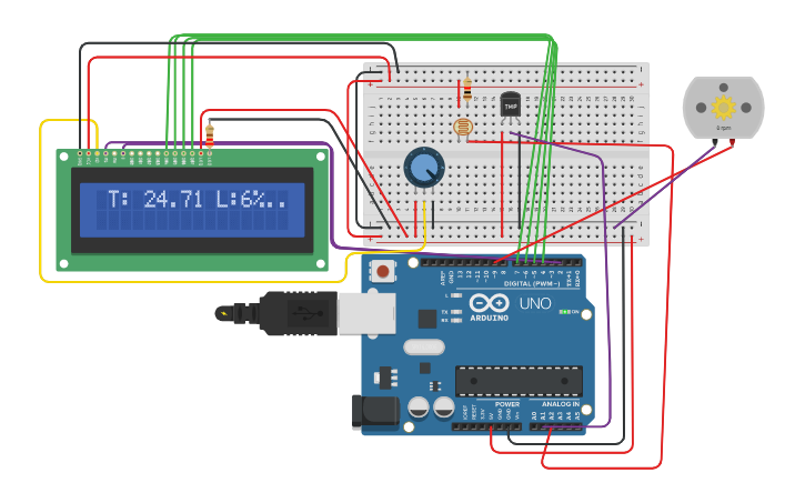 Circuit design ACTIVIDAD 2 - Tinkercad