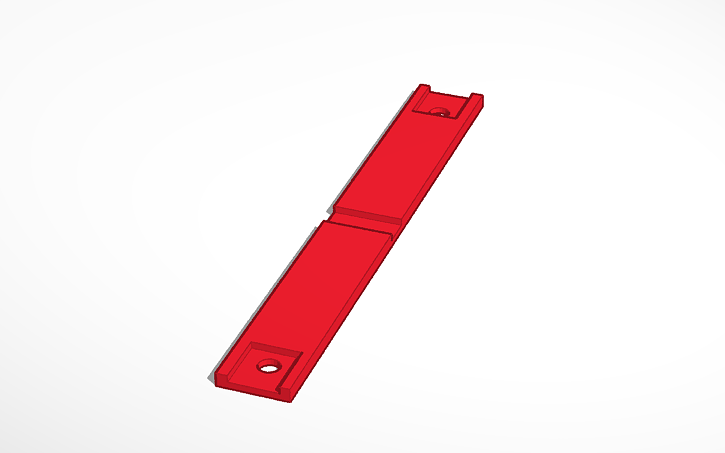 3D design Zipper Tab v2 - Tinkercad