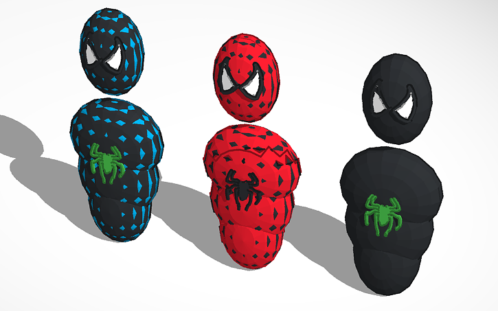 3D design spider man - Tinkercad