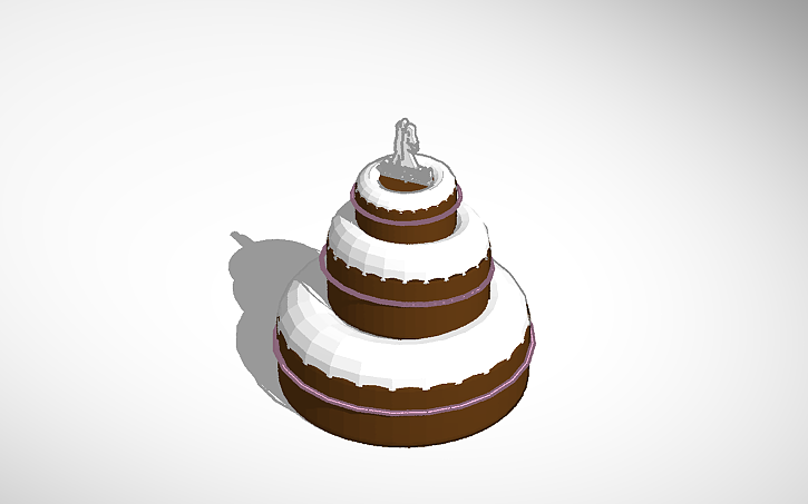 3D design Copy of Wedding cake - Tinkercad