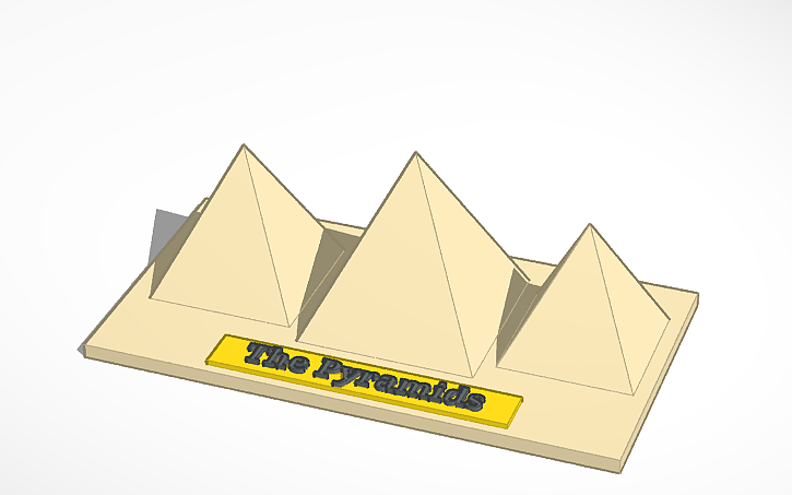 3D design The Pyramids | Tinkercad