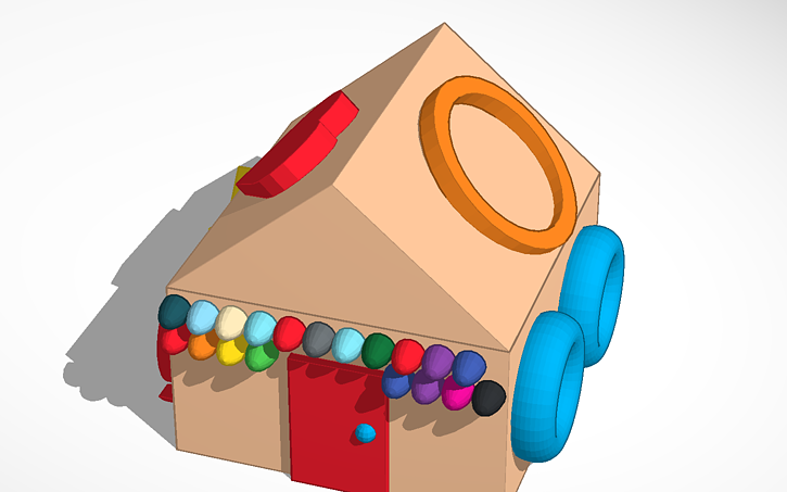 3D design ginger bread house | Tinkercad
