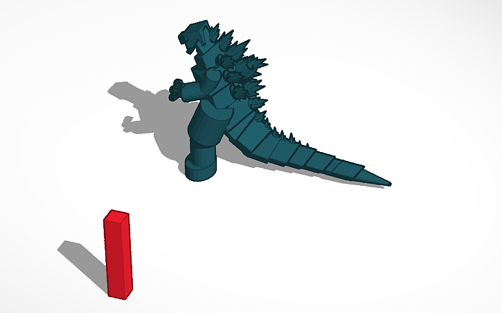 3D design Godzilla - Tinkercad