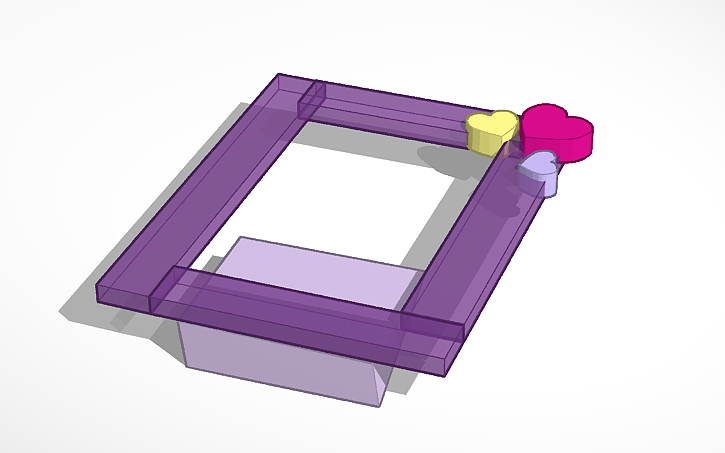 3D design Picture Frame - Tinkercad