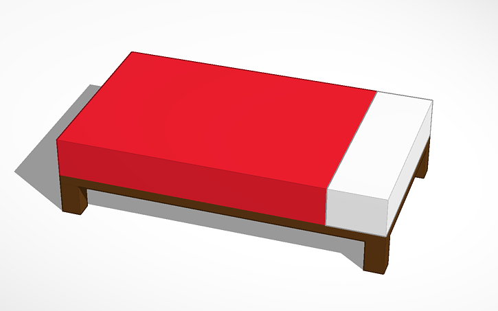 3D design bed - Tinkercad