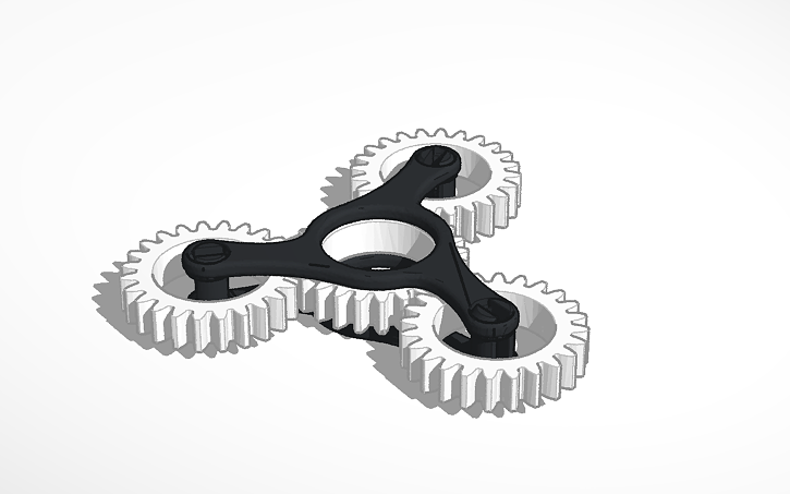 3D design gear fidget spinner - Tinkercad