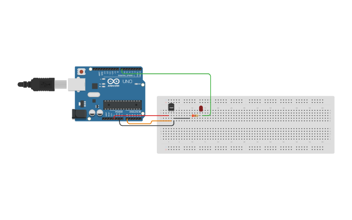 Circuit design Smart Temperature Indicator - Tinkercad