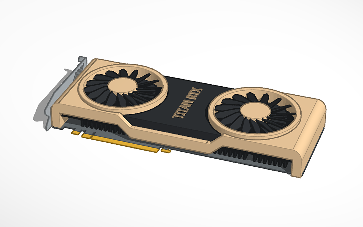 3D design TITAN RTX - Tinkercad