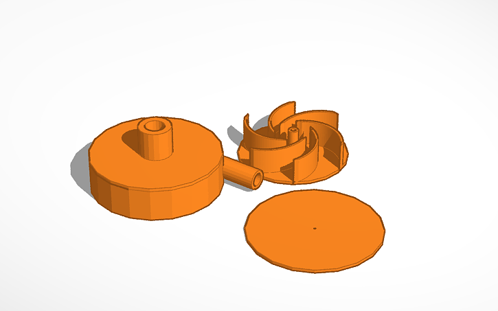 3D design Wasser pumpe/water pump - Tinkercad