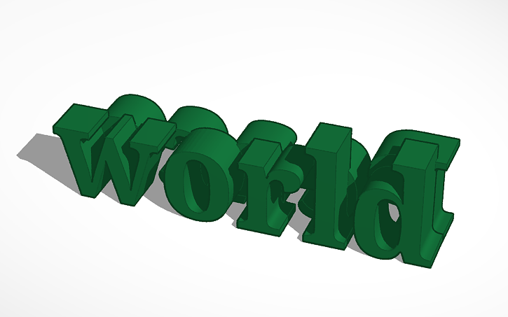 3D design Double word design(TAP LAB) | Tinkercad