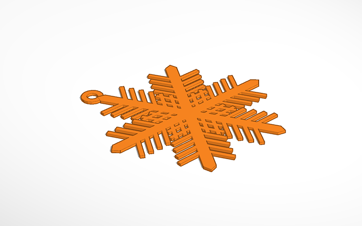 3D design quick snowflake - Tinkercad