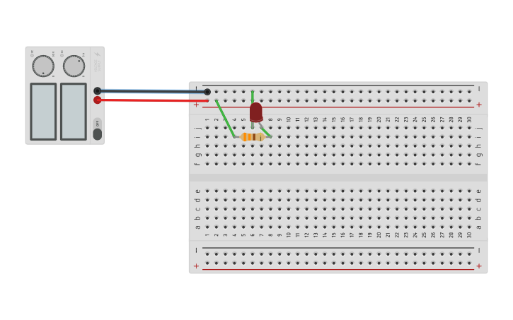 Circuit design LED | Tinkercad