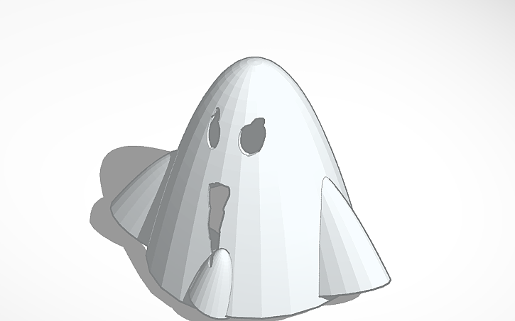 3D design ghost - Tinkercad