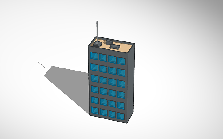 3D design Simple Building | Tinkercad