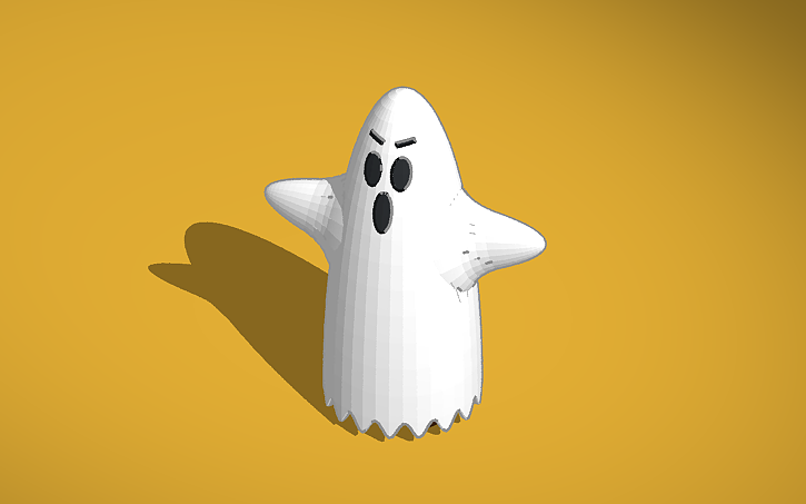 3D design Ghost Costume - Tinkercad