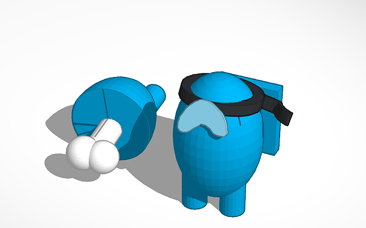 3D design My among us character | Tinkercad