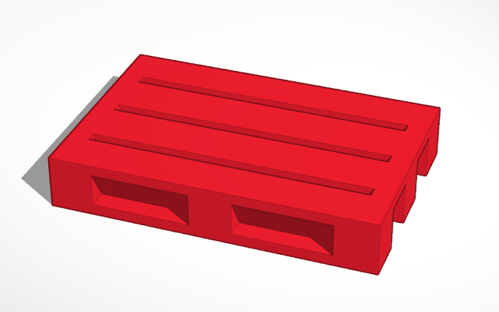 3D design h0 pallet - Tinkercad